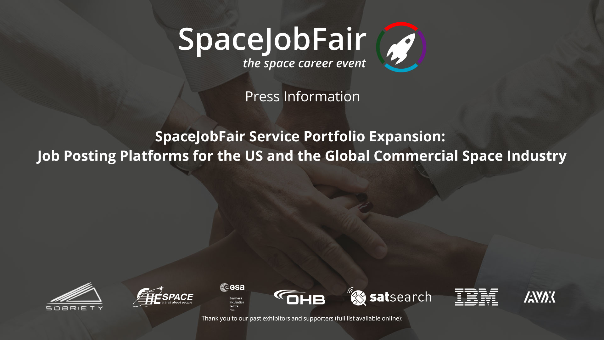 PRESS RELEASE: Space Job Ecosystem: Job Platforms • SpaceJobFair - The ...
